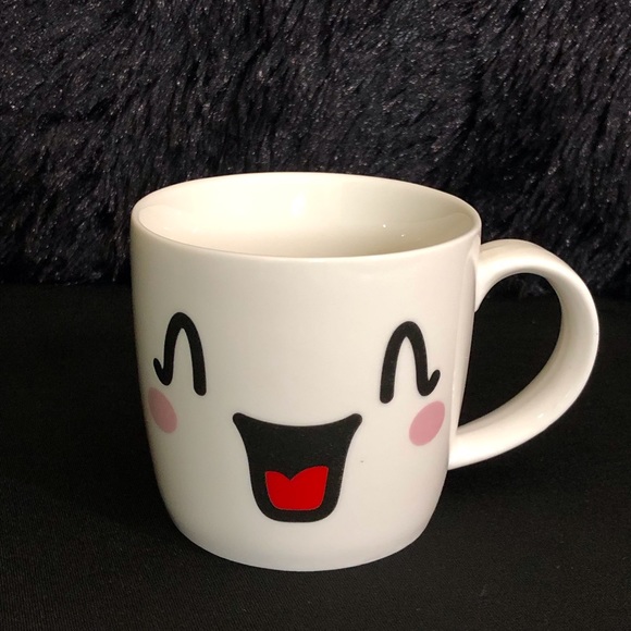 Kitchen | Cute Kawaii Smiley Face Tea Coffee Cup With Happiness Measure ...